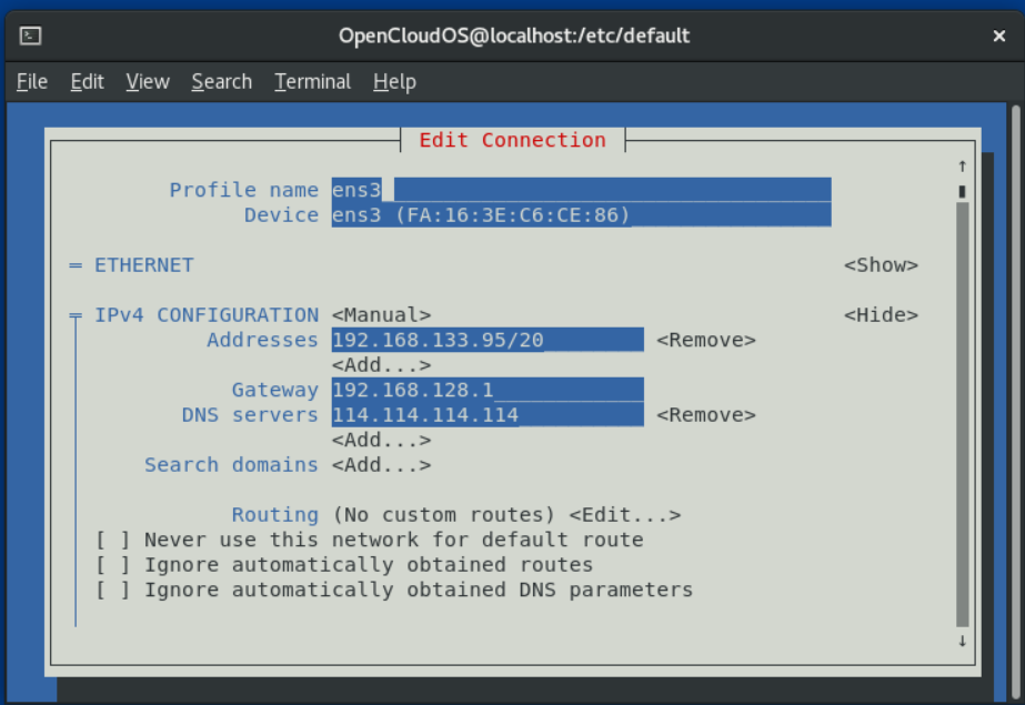 网络使用指南 - OpenCloudOS Documentation
